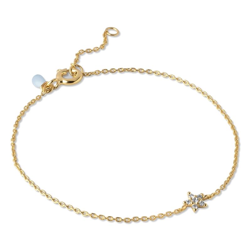 Enamel Fleur - RIP - 18 karat gullbelagt zirkonia stjerne armbånd